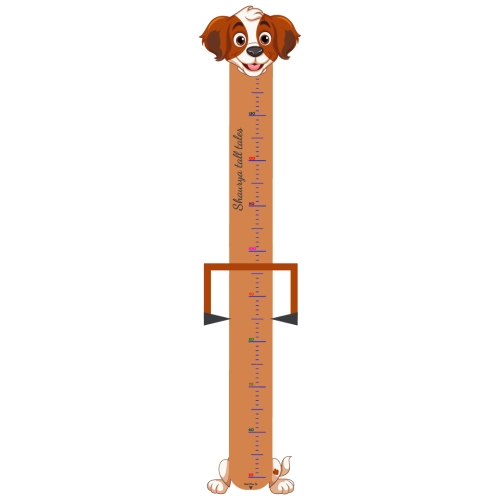 Dog-Themed Height Growth Chart for Kids – Personalized Animal Ruler ...