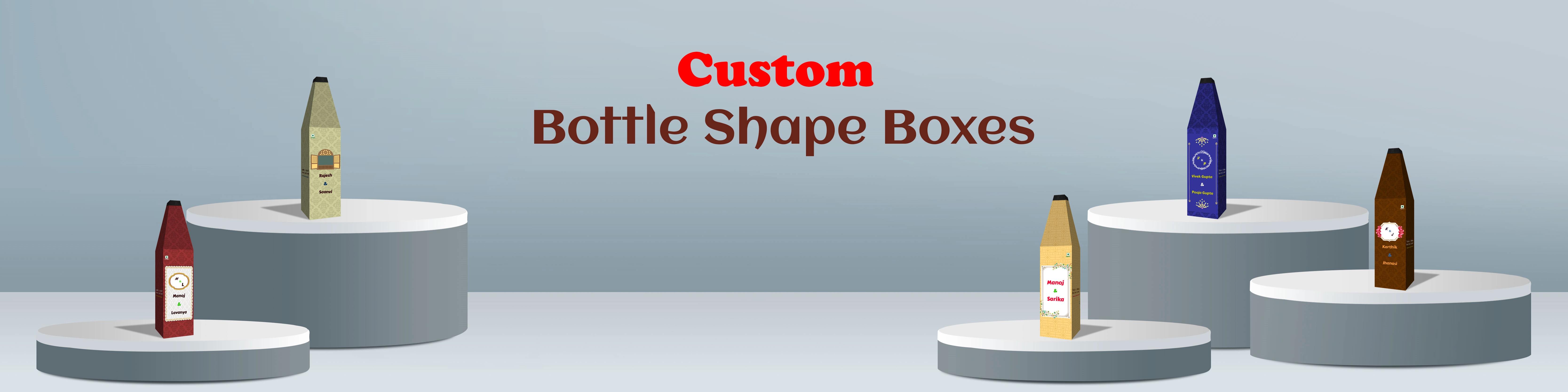 Buy Bottle Shape Gift Boxes Online – Cocktail Party Favour Boxes | ZBox